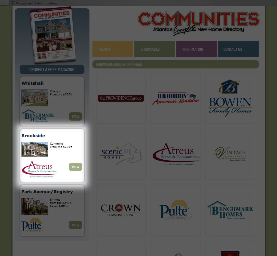 Communities Magazine . Web Specs